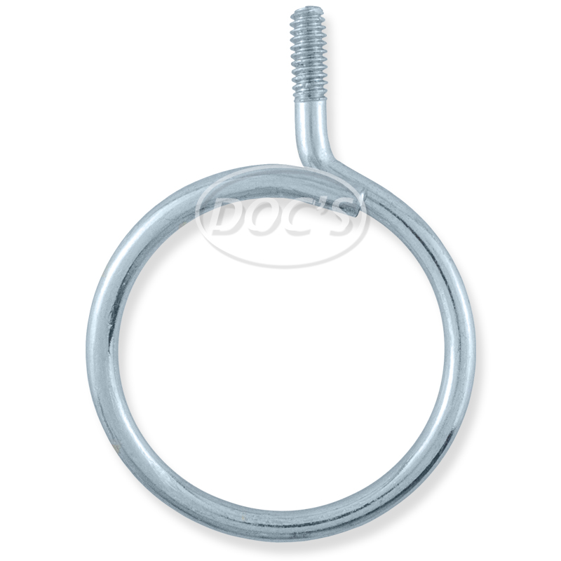 2" Zinc Plated, 1/4"x20 Thread, Machine Thread Bridle Rings for Cable ...